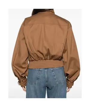 Zimmermann Valiant Drill Snap-collar Cropped Jacket