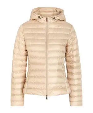 Moncler Igelhood Goose Down Short Puffer Jacket - Nude