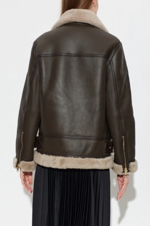 ALLSAINTS Long-sleeve Leather Jacket With An Asymmetrical Zipper