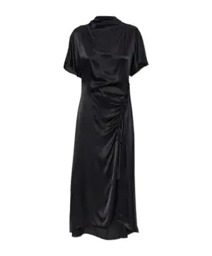 ALLSAINTS Draped-neck Dress - Black