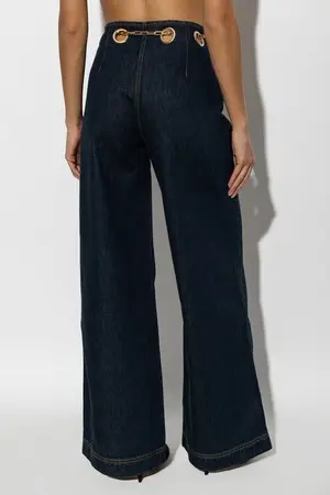 Cult Gaia Wide-leg Denim Trousers