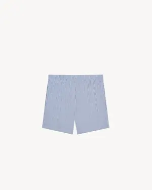 Saint Laurent Striped Cotton Poplin Shorts