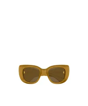 Saint Laurent Howl Butterfly Frame Sunglasses - Brown