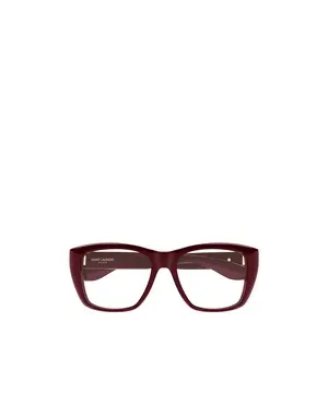 Saint Laurent Square-frame Glasses - Red
