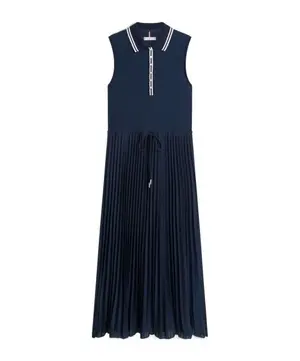 Tommy Hilfiger 1985 Pleated Sleeveless Midi Dress - Black