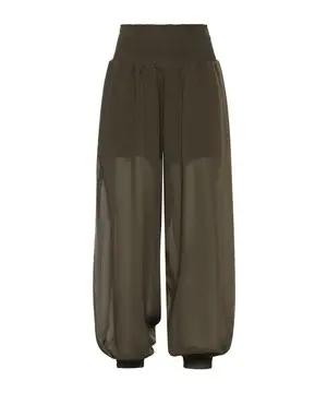 Pinko Semi-sheer Balloon-fit Trousers - Brown