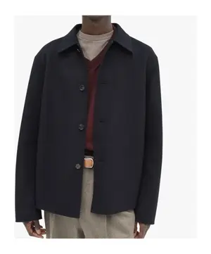 Auralee Single-breasted Long-sleeve Casual Jacket
