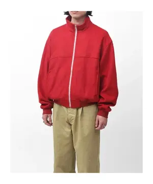 Auralee Stand-collar Zip-up Casual Jacket