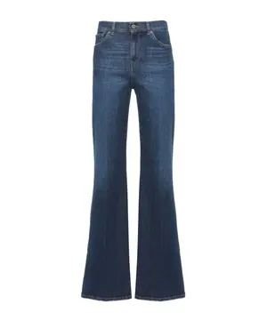DONDUP Flared High-rise Jeans - Blue