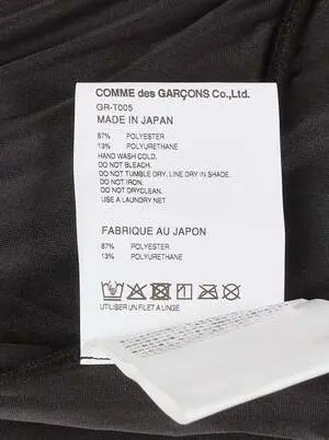 Comme Des Garçons Sleeveless Draped Pleated Blouse