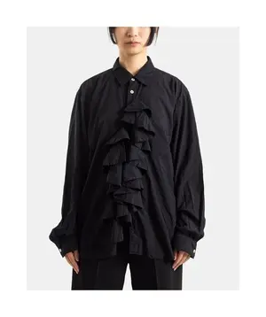 Comme Des Garçons Asymmetric Ruffle Shirt