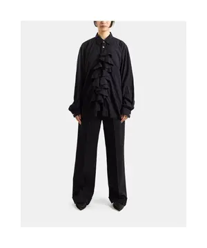 Comme Des Garçons Asymmetric Ruffle Shirt