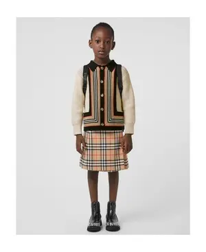 Burberry Lambskin Detail Vintage Check Kilt