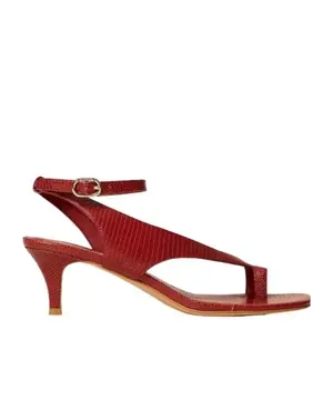 TWINSET Lizard-effect Sandals - Red