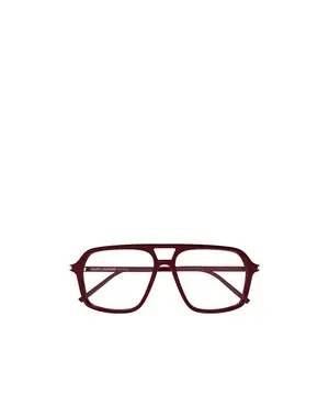 Saint Laurent Pilot-frame Glasses - Red