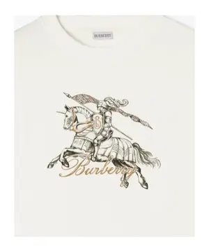 Burberry Etched Knight Crewneck T-shirt - Chalk White