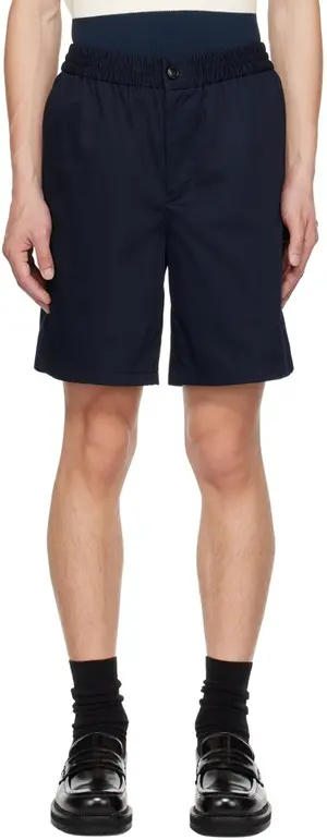 AMI Paris De Coeur Elasticated Waistband Track Shorts