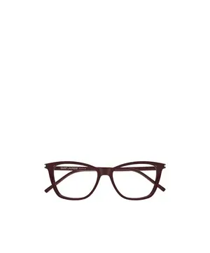 Saint Laurent Full-rimmed Plano Lenses - Red