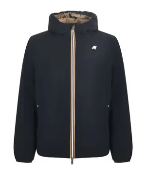 K-WAY Jack Reversible Hooded Down Jacket - Black