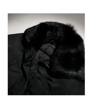 Gucci Technical Cotton Faille Jacket With Shearling