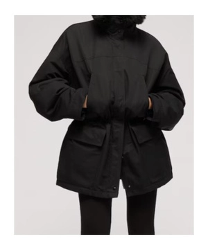 Gucci Technical Cotton Faille Jacket With Shearling