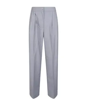 THE FRANKIE SHOP Pleated-detail Casual Trousers - Gray