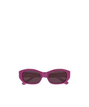 Balenciaga Oval Frame Sunglasses - Red