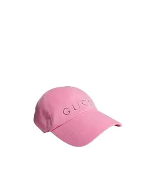 Gucci Canvas Baseball Hat With Print