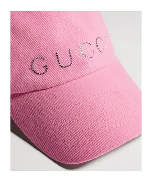 Gucci Canvas Baseball Hat With Print