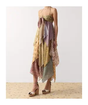 Zimmermann Fairlight Scarf Halter Dress