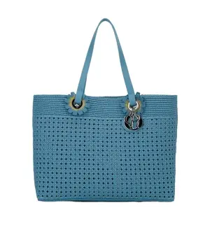 Dior Handbag With Dual Handles - Blue