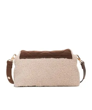 Liu Jo Lapuffy Quilted Faux-shearling Crossbody Bag