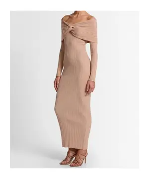 Giuseppe Di Morabito Cotton Blend Long Dress