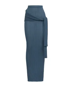 Giuseppe Di Morabito Ribbed Knit Skirt With Draped Sash