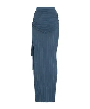 Giuseppe Di Morabito Ribbed Knit Skirt With Draped Sash