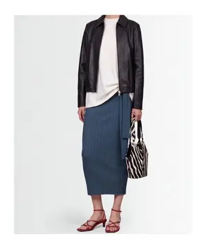 Giuseppe Di Morabito Ribbed Knit Skirt With Draped Sash