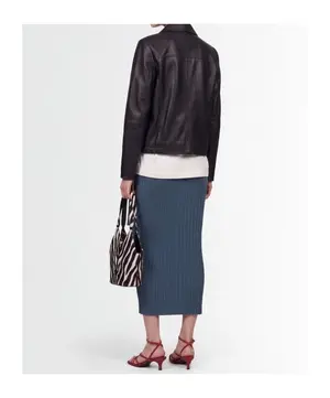 Giuseppe Di Morabito Ribbed Knit Skirt With Draped Sash