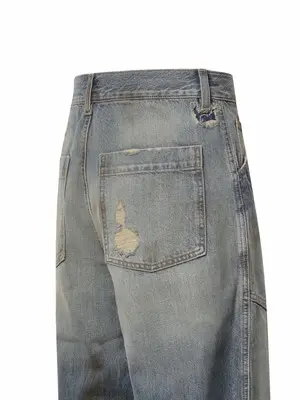 ANN DEMEULEMEESTER Distressed Wide-leg Jeans