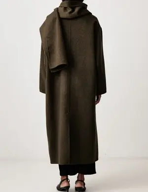 Soeur Scarf-collar Long Coat