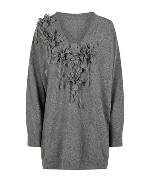 Alberta Ferretti Appliqué Knitted Dress