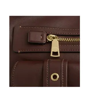 COACH Allison Zip Top Shoulder Bag - Brown