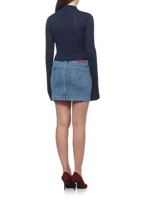 DONDUP Lace Cut-out Cropped Cardigan