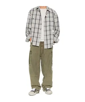 Mihara Yasuhiro Plaid Shirt - Gray