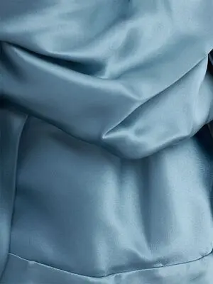 Giuseppe Di Morabito Draped Short Silk Dress