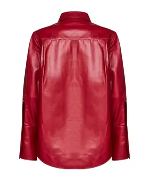 Co Oversized Leather Shirt