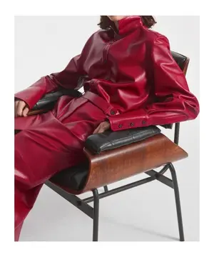 Co Oversized Leather Shirt