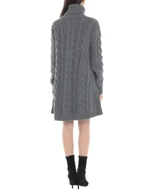 Dolce & Gabbana Turtleneck Cable Knit Mini Dress