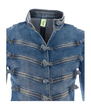 Liu Jo Jacket In Denim With Alamari