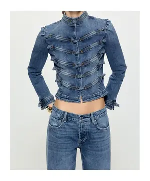Liu Jo Jacket In Denim With Alamari