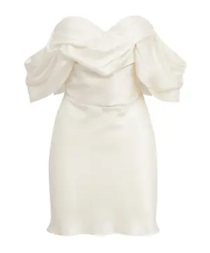 Giuseppe Di Morabito Draped Short Silk Dress